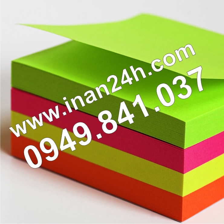 In Giấy note có keo / Quyển sổ note / Sticky note / in cuốn note / in ...